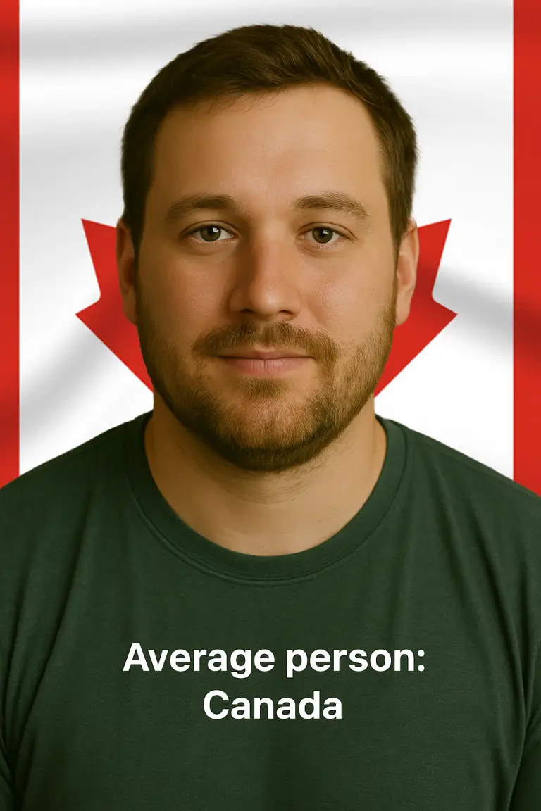 AI Creates What An 'Average Man' From Each Country Looks Like