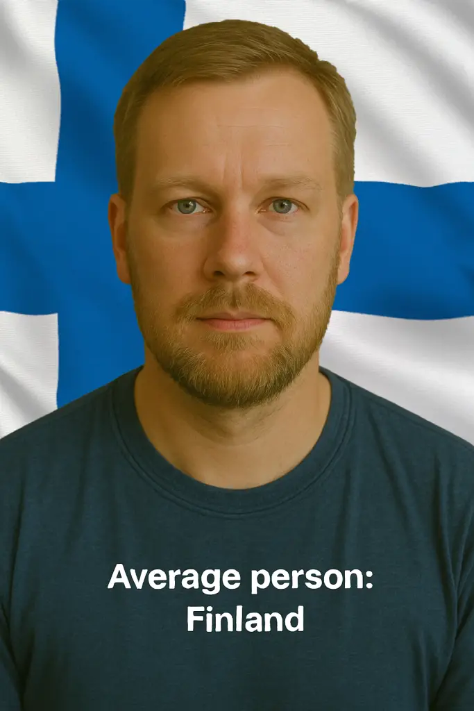 AI Creates What An 'Average Man' From Each Country Looks Like