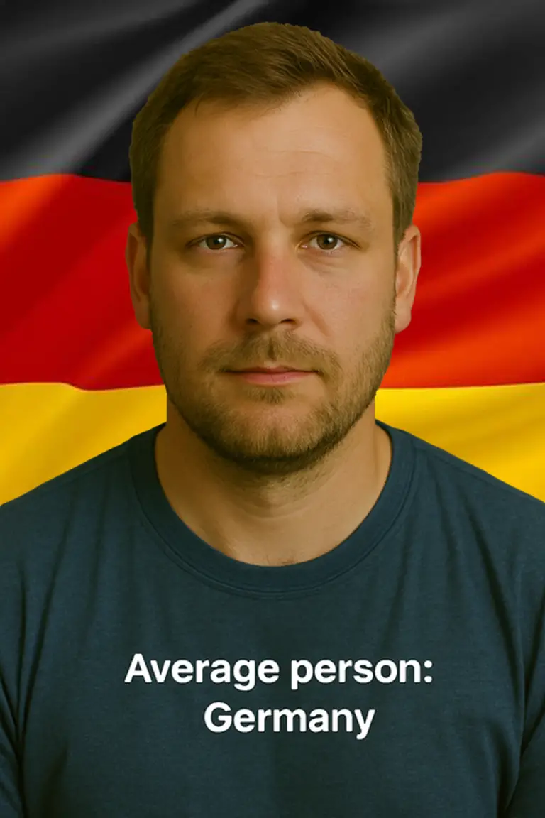 AI Creates What An 'Average Man' From Each Country Looks Like