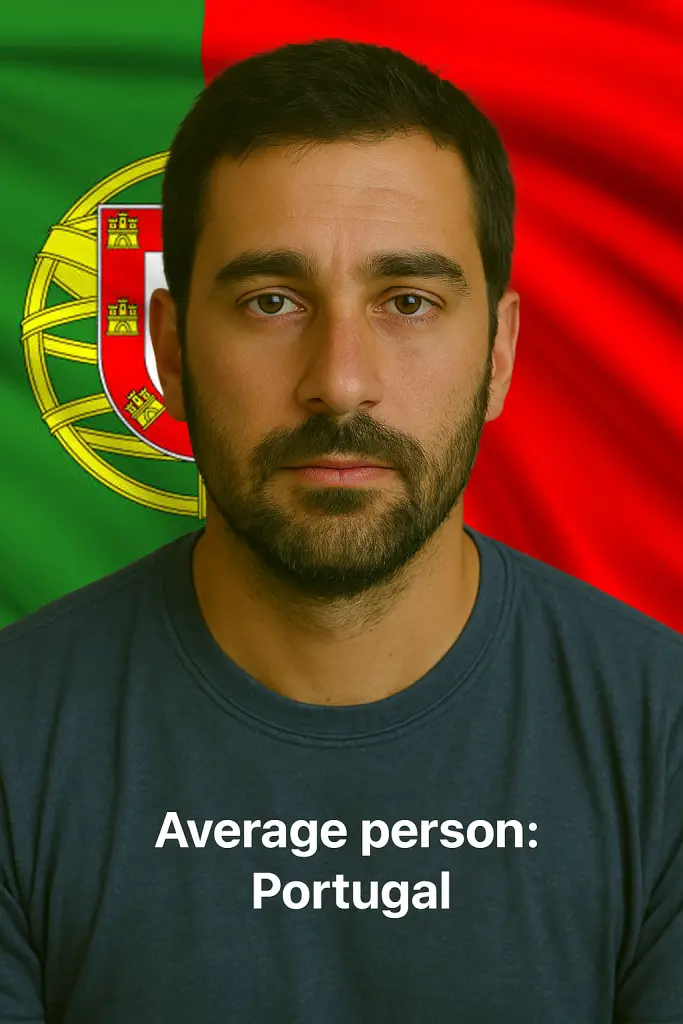 AI Creates What An 'Average Man' From Each Country Looks Like