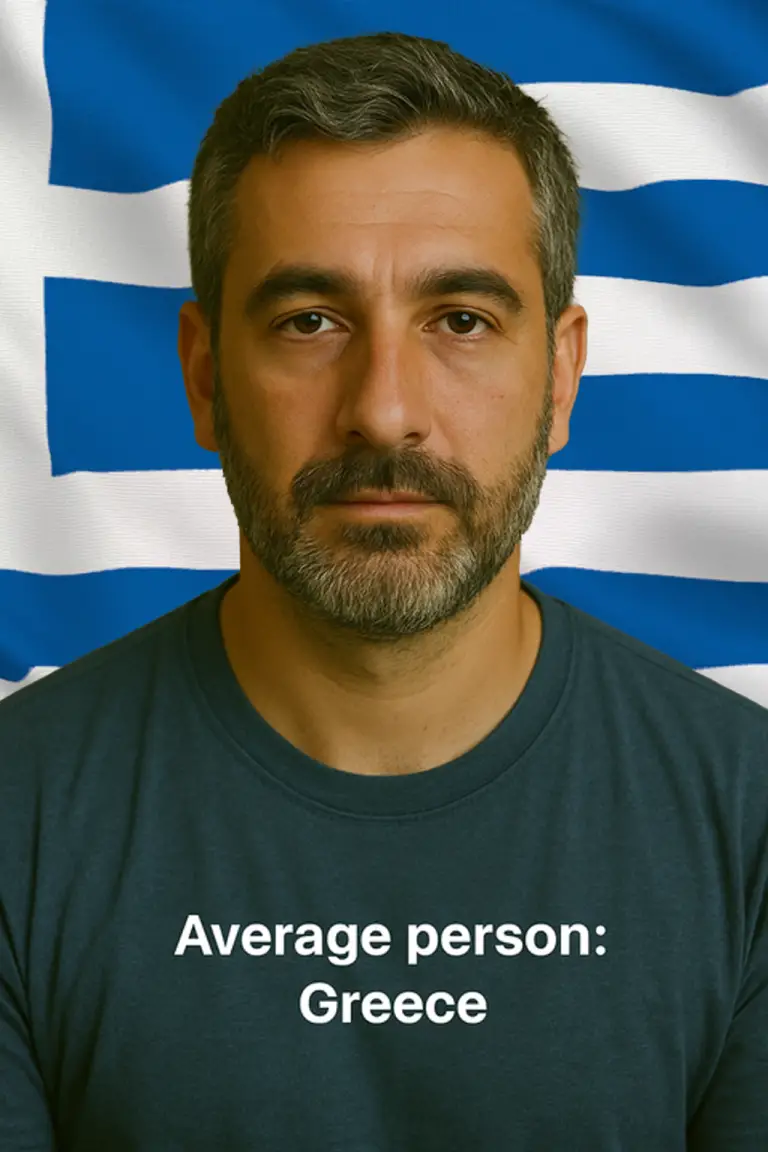 AI Creates What An 'Average Man' From Each Country Looks Like