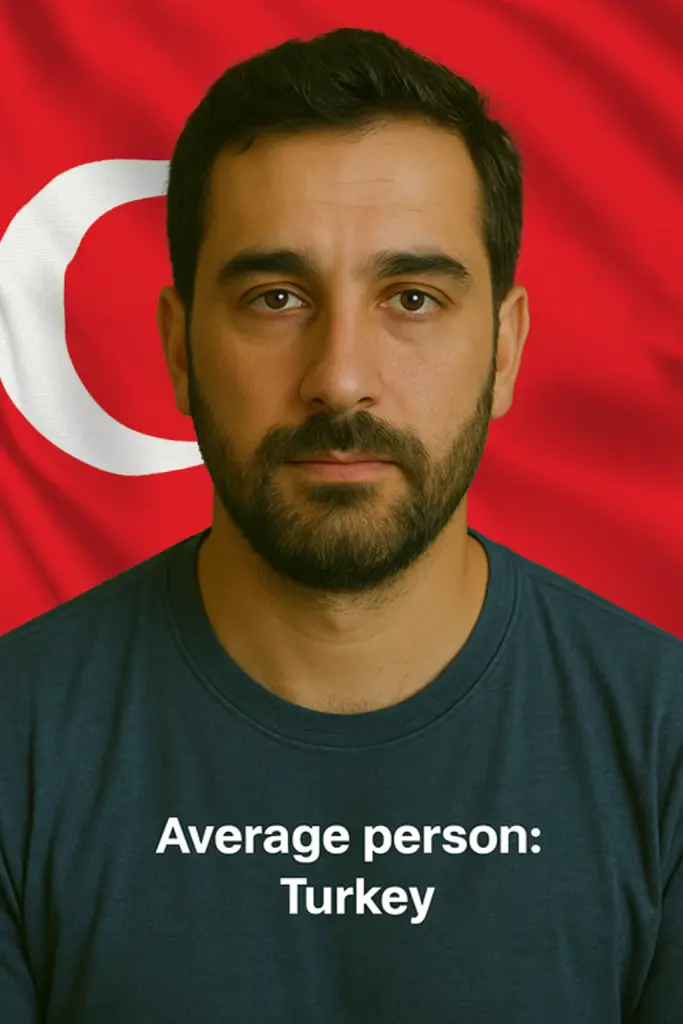 AI Creates What An 'Average Man' From Each Country Looks Like