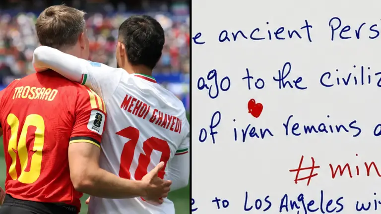 Iran Soccer Team Leave Note In World Cup Dressing Room